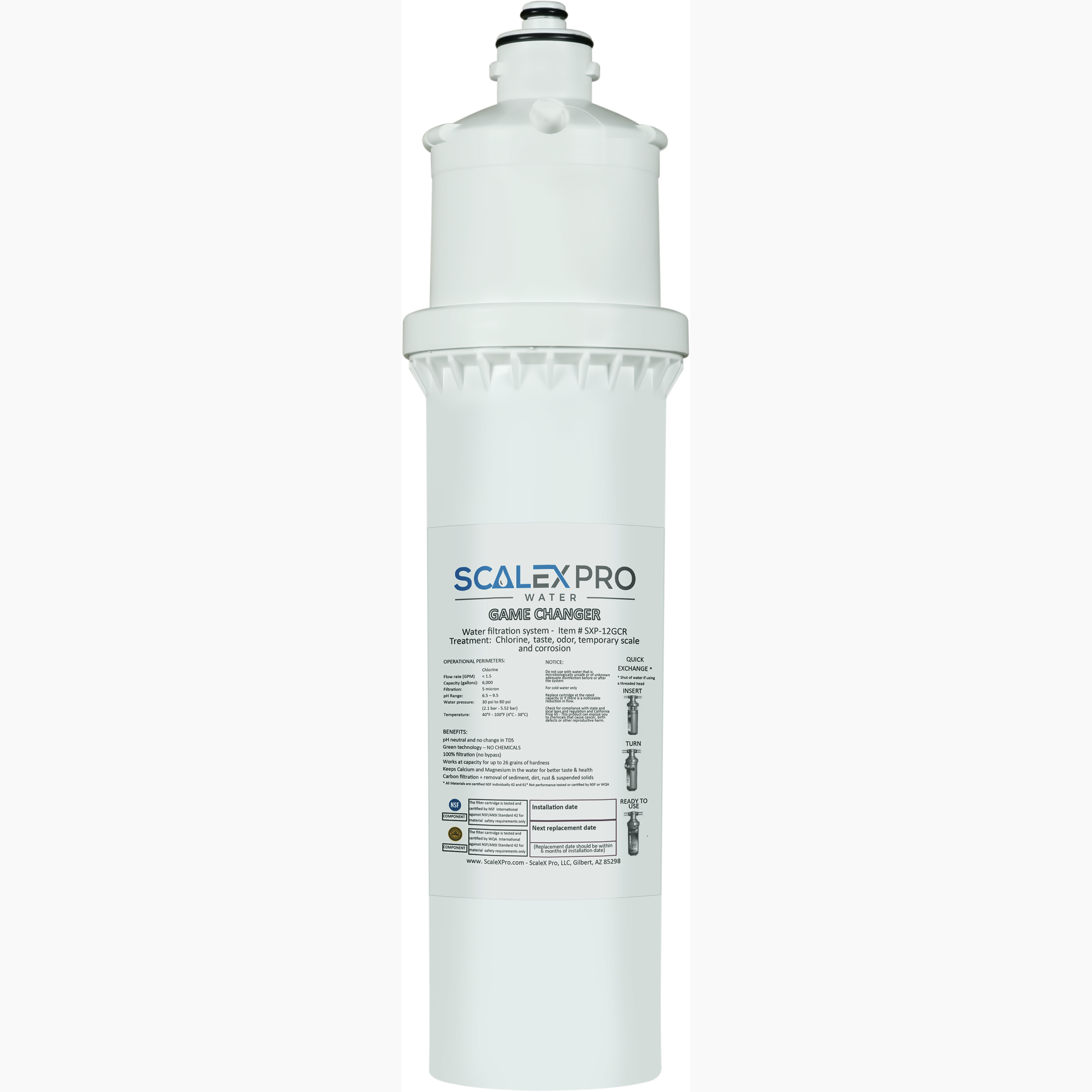 Game Changer - 12in Quick Change Water Filter – ScaleX Pro