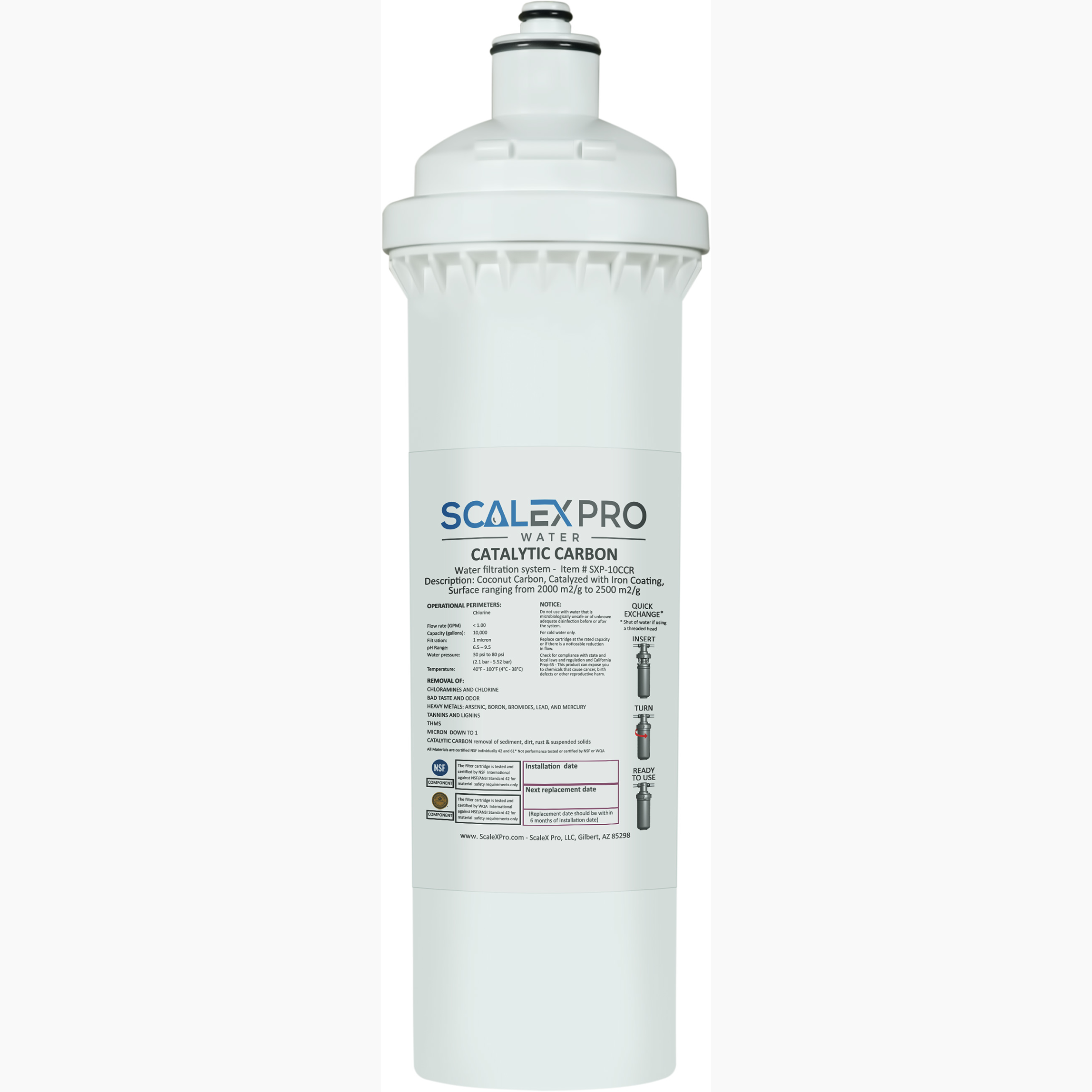 Catalytic Carbon - 10in Quick Change Water Filter – ScaleX Pro