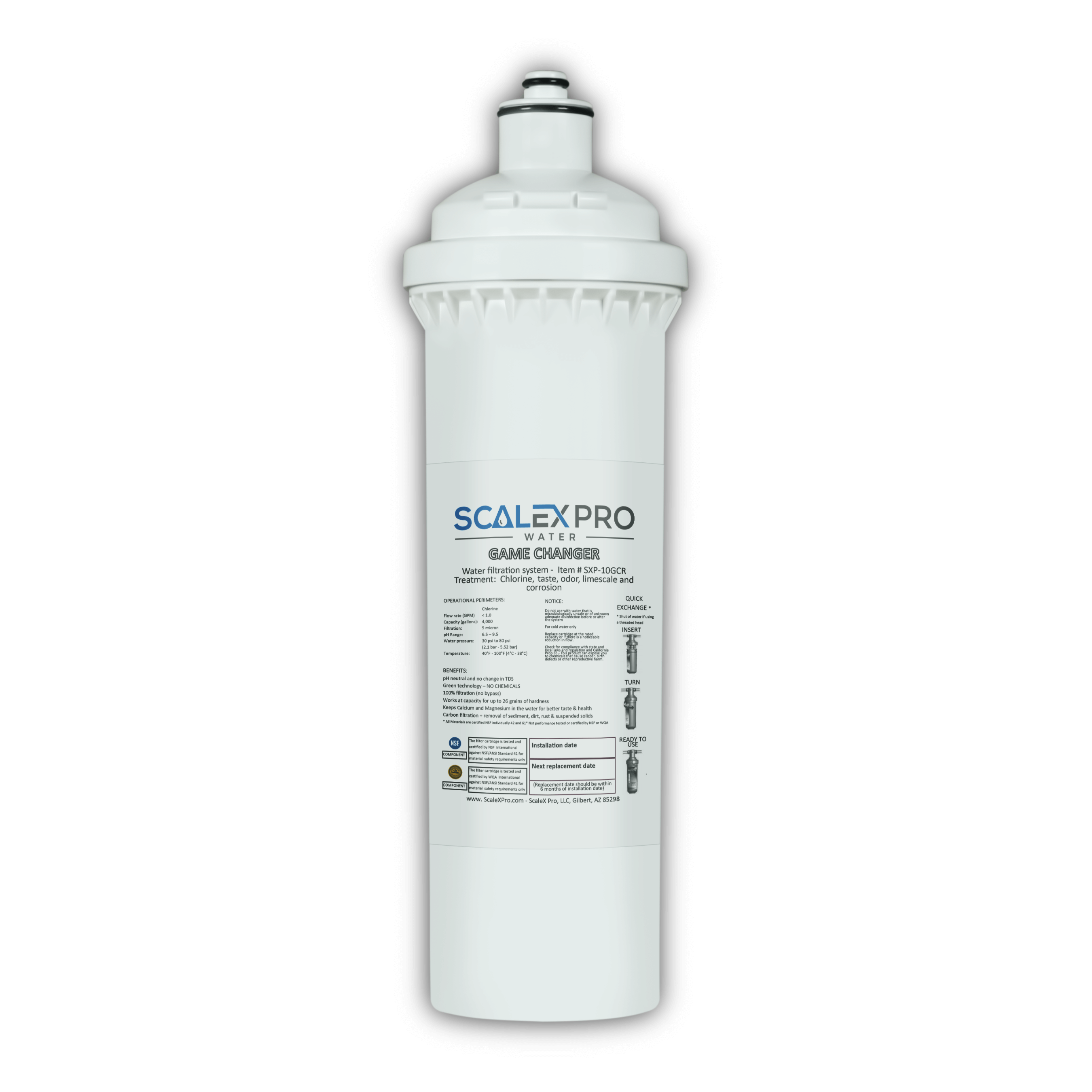 Game Changer - 10in Quick Change Water Filter – ScaleX Pro