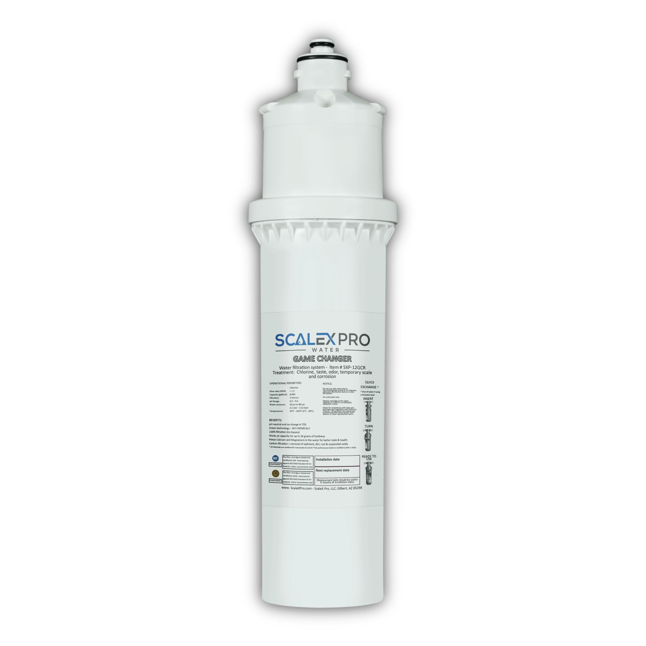 Game Changer - 12in Quick Change Water Filter – ScaleX Pro