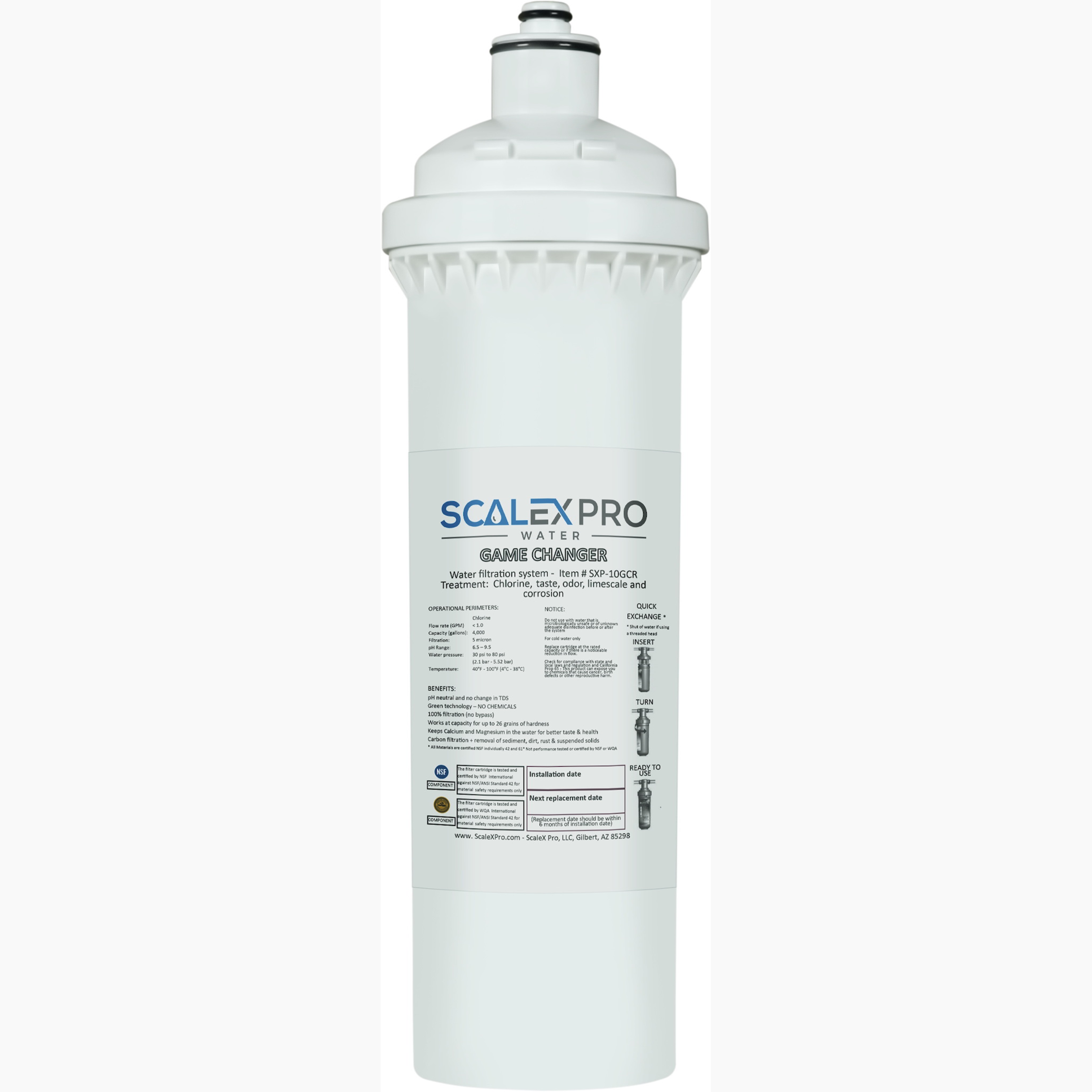 Game Changer - 10in Quick Change Water Filter – ScaleX Pro