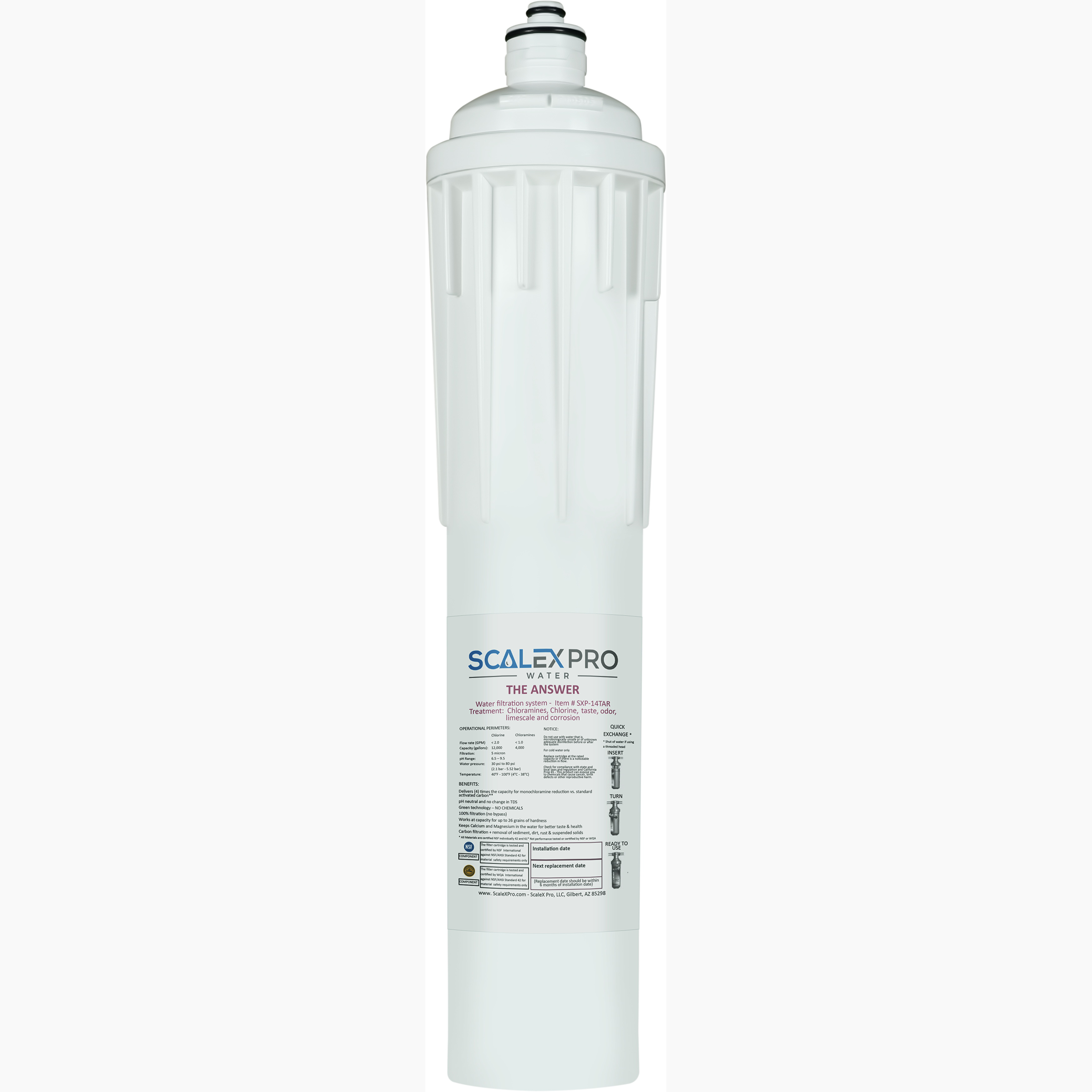 The Answer - 14in Quick Change Water Filter – ScaleX Pro