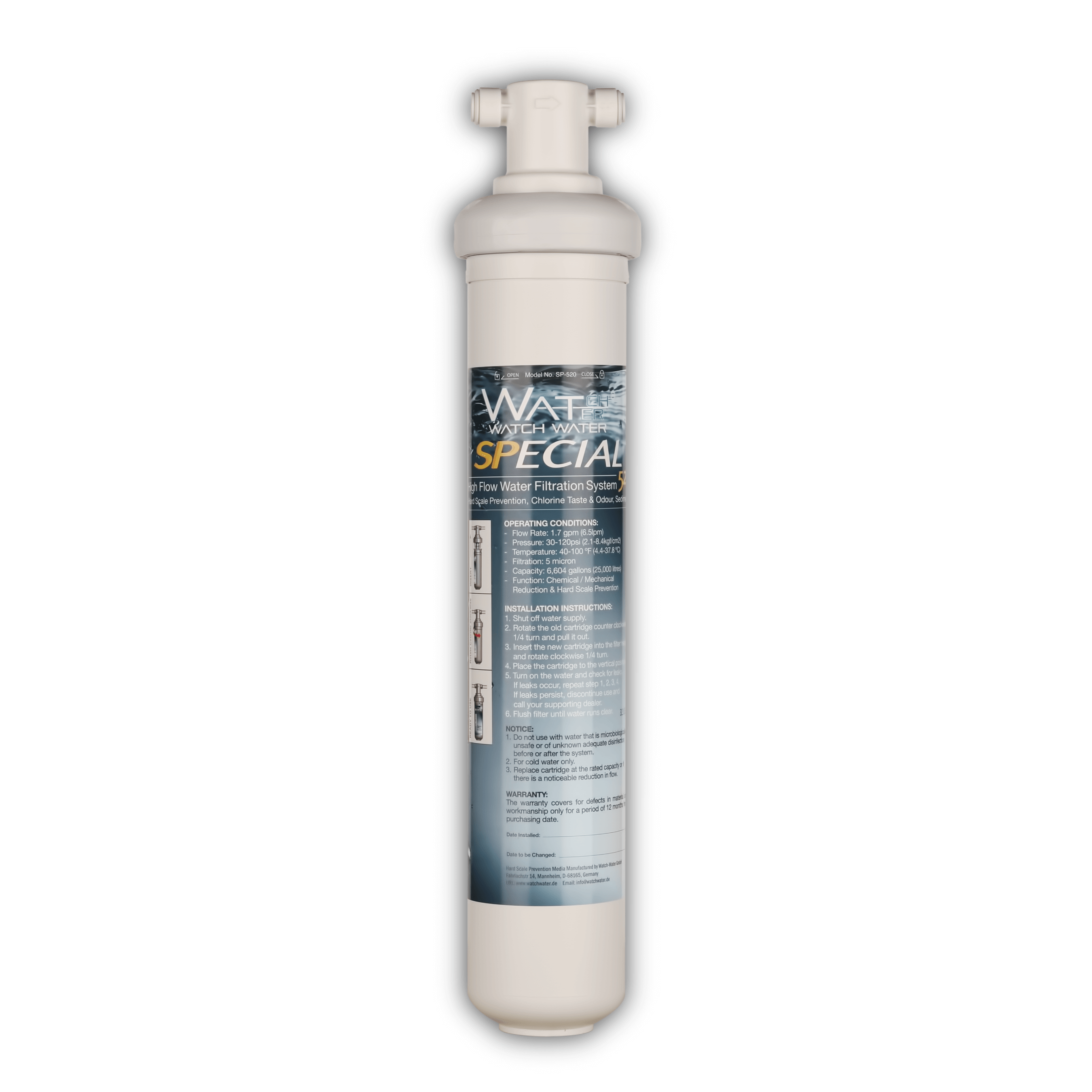 Watch Water Special Filter 20in Quick Change Water Filter with Watch W ...